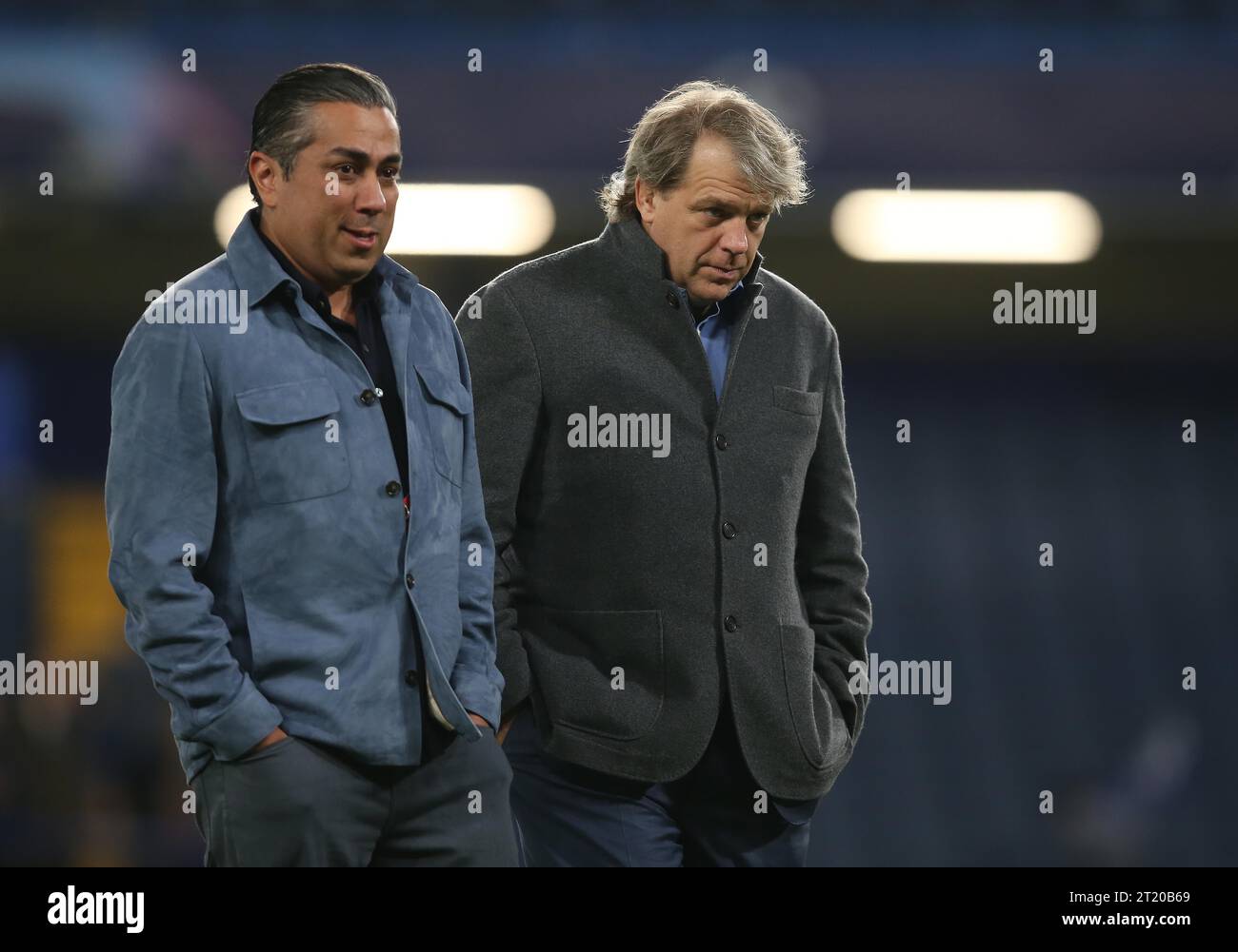 Todd Boehly Owner of Chelsea & Chelsea Director, Behdad Eghbali walk ...