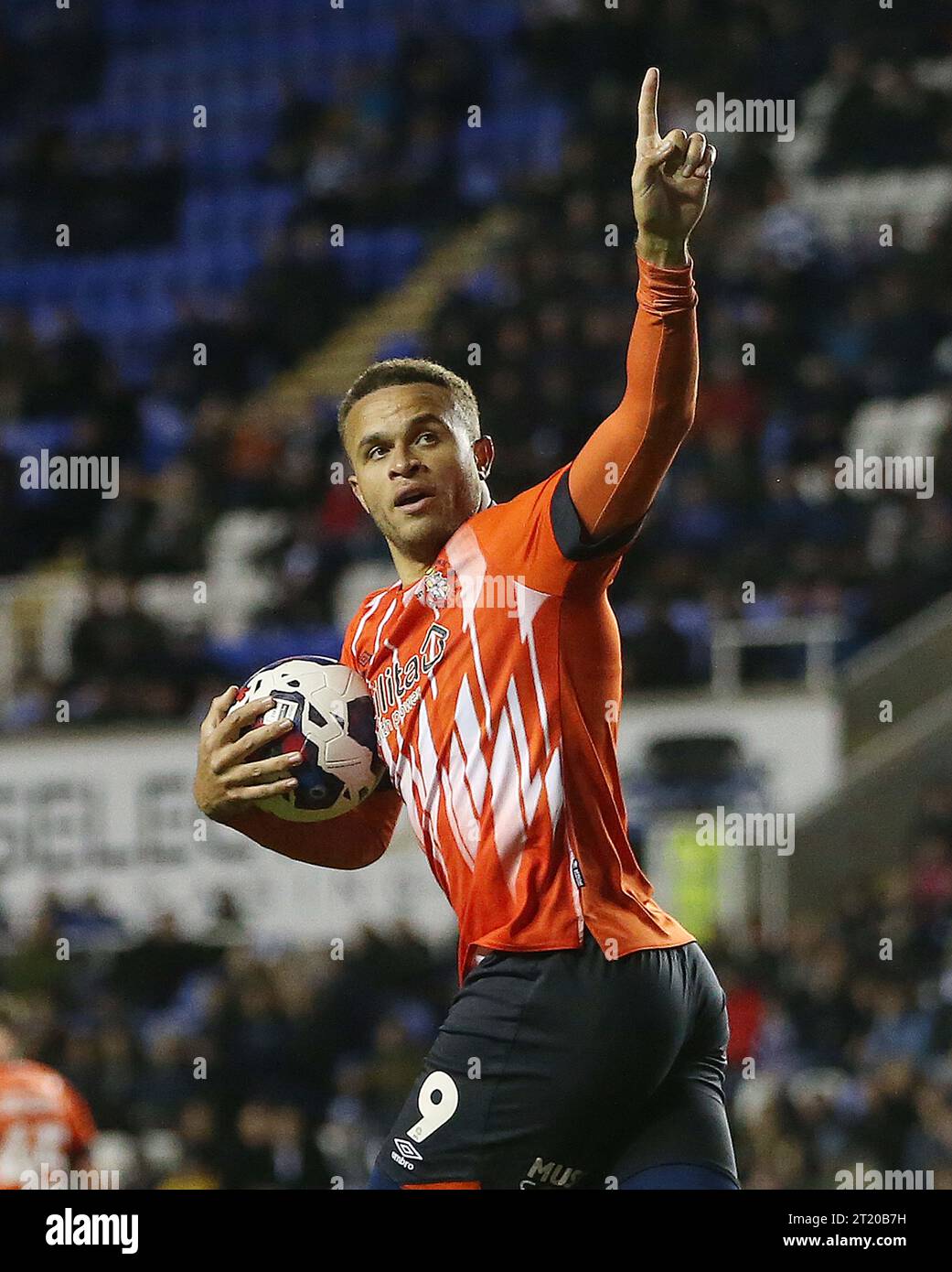 GOAL 1—1, Carlton Morris of Luton Town goal celebration. - Reading v ...