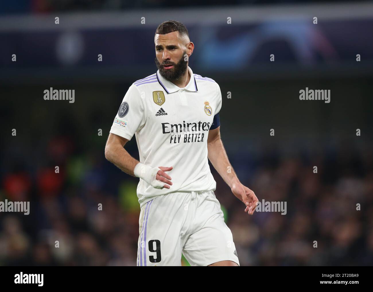 Karim Benzema of Real Madrid. - Chelsea v Real Madrid, UEFA Champions ...