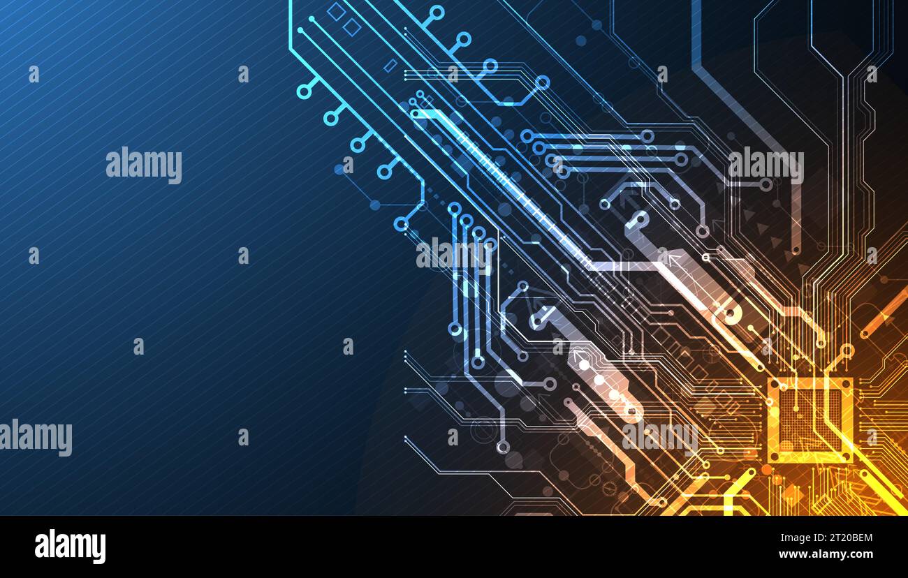 Abstract background on technological and scientific topics. CPU concept ...