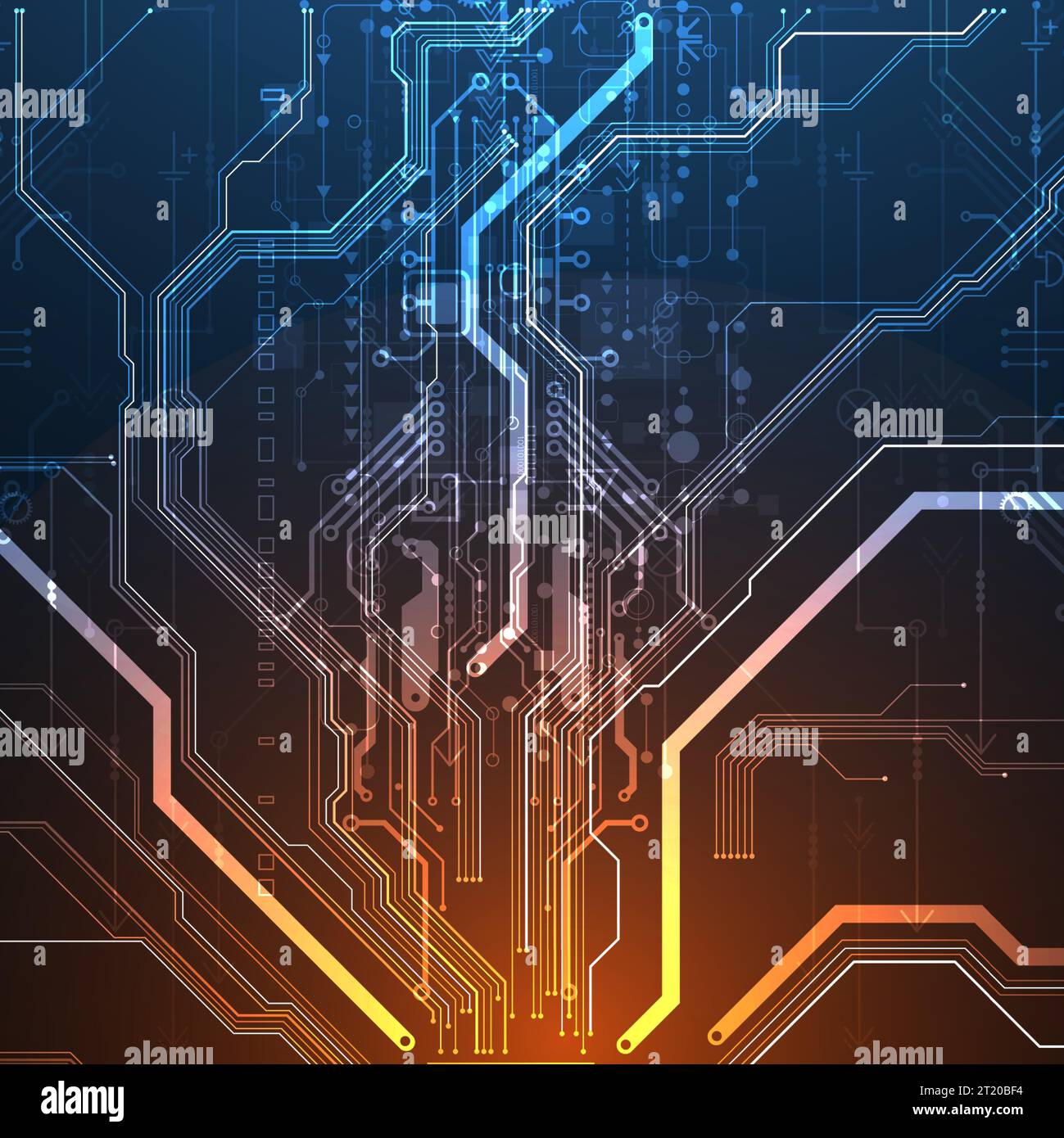 Abstract background on technological and scientific topics. CPU concept ...