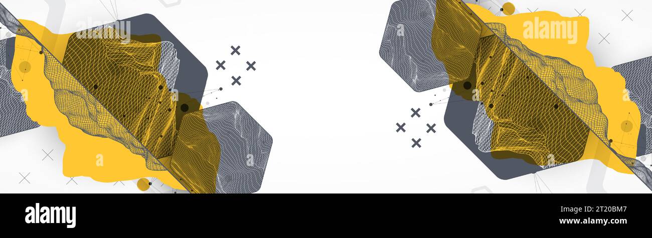 Modern science technology abstract background using hexagonal shapes ...