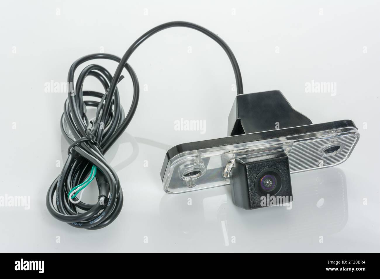 car rear view camera isolated on white background Stock Photo - Alamy