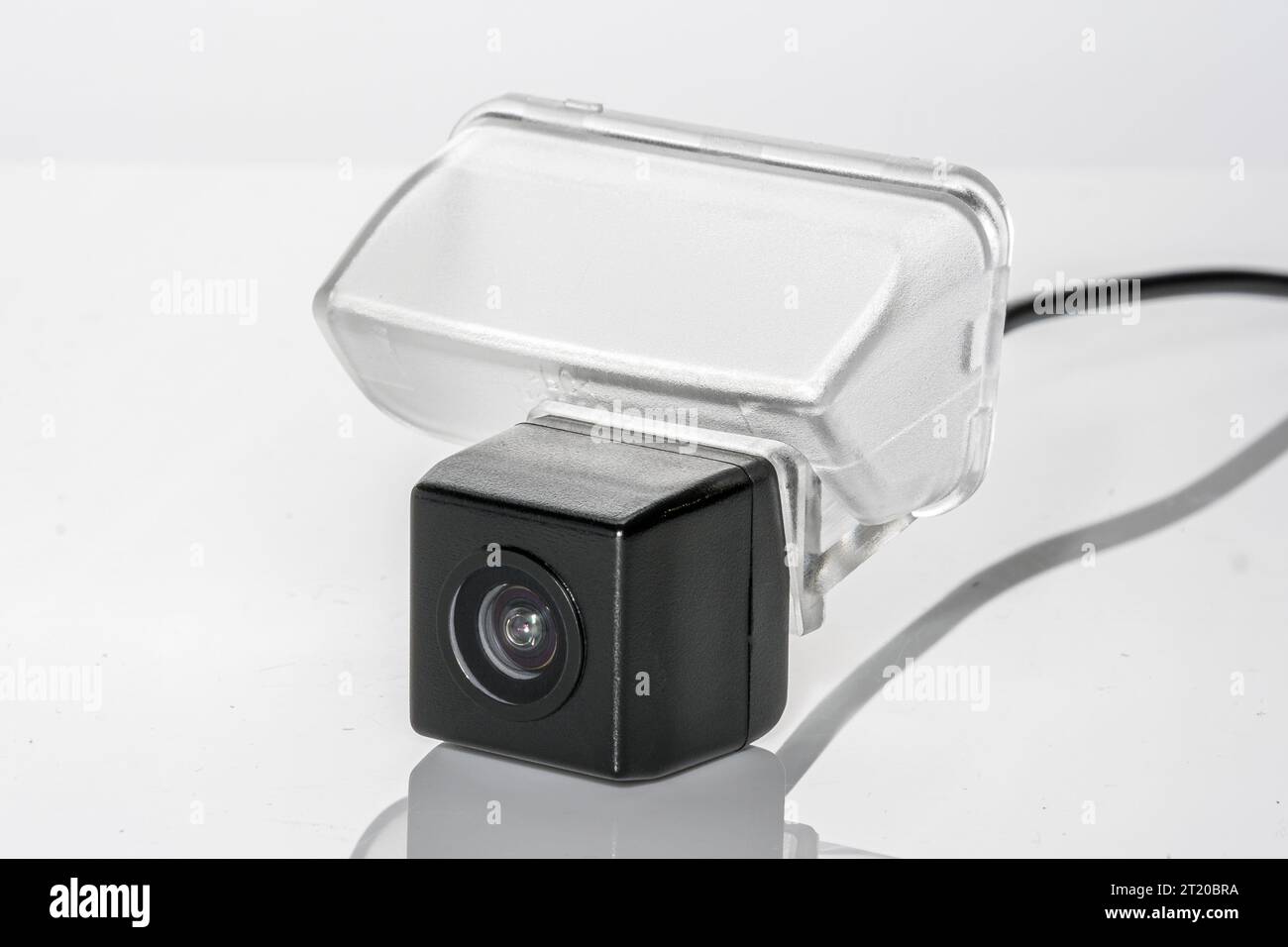 car rear view camera isolated on white background Stock Photo - Alamy