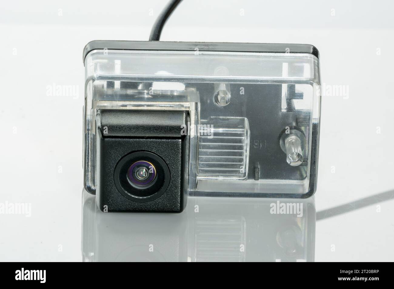 car rear view camera isolated on white background Stock Photo - Alamy