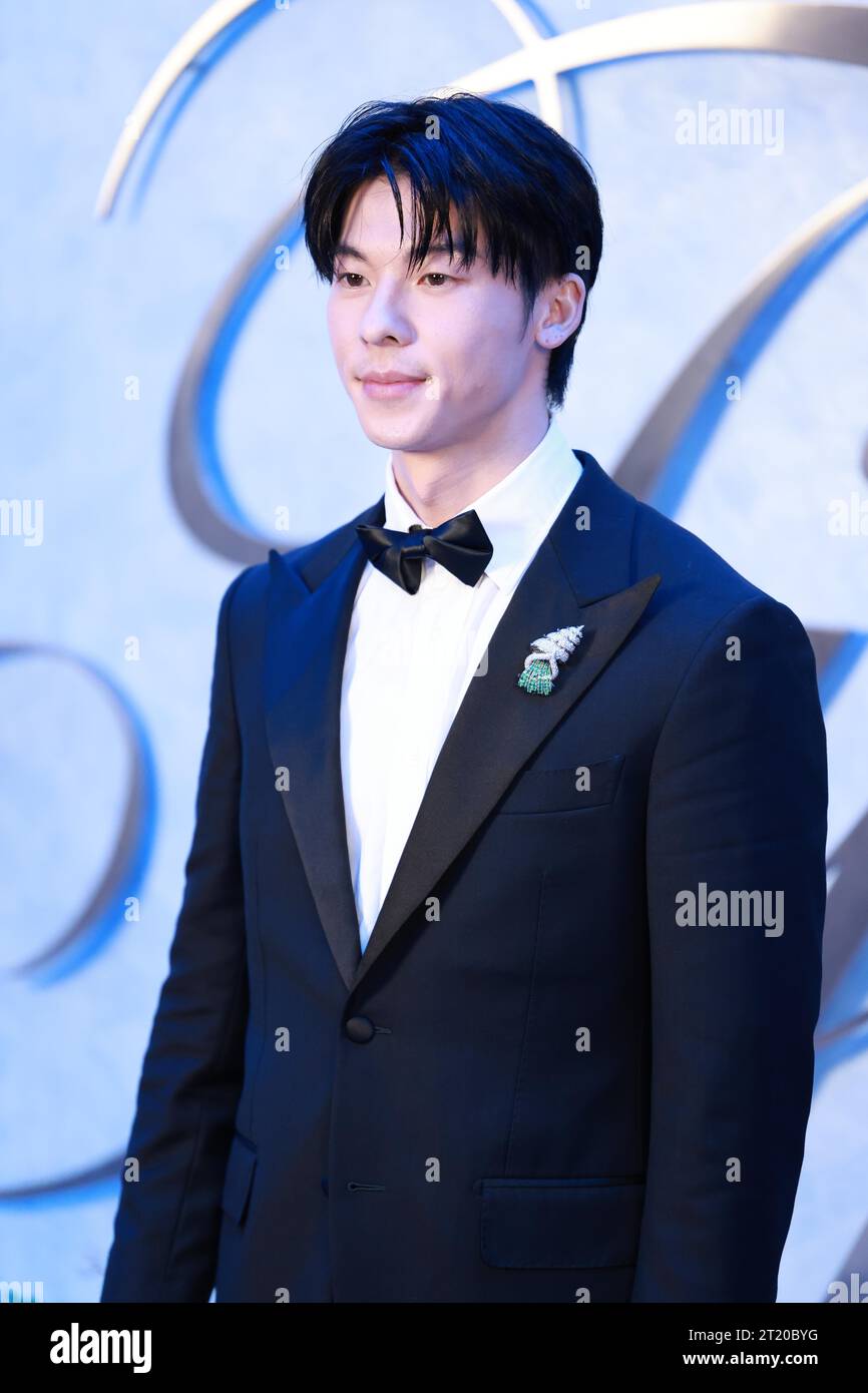 Taiwanese actor and singer Greg Hsu attends an activity in Shanghai ...