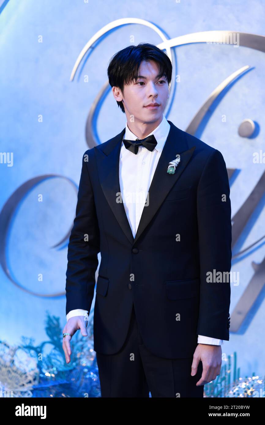 Taiwanese actor and singer Greg Hsu attends an activity in Shanghai ...