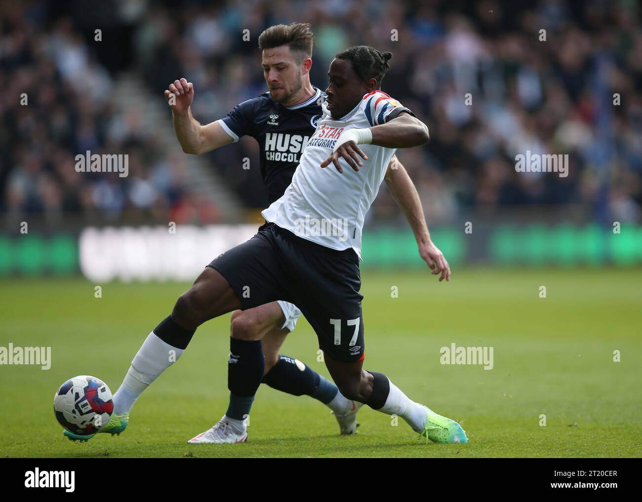 Pelly Ruddock Mpanzu of Luton Town. - Millwall v Luton Town, Sky Bet ...