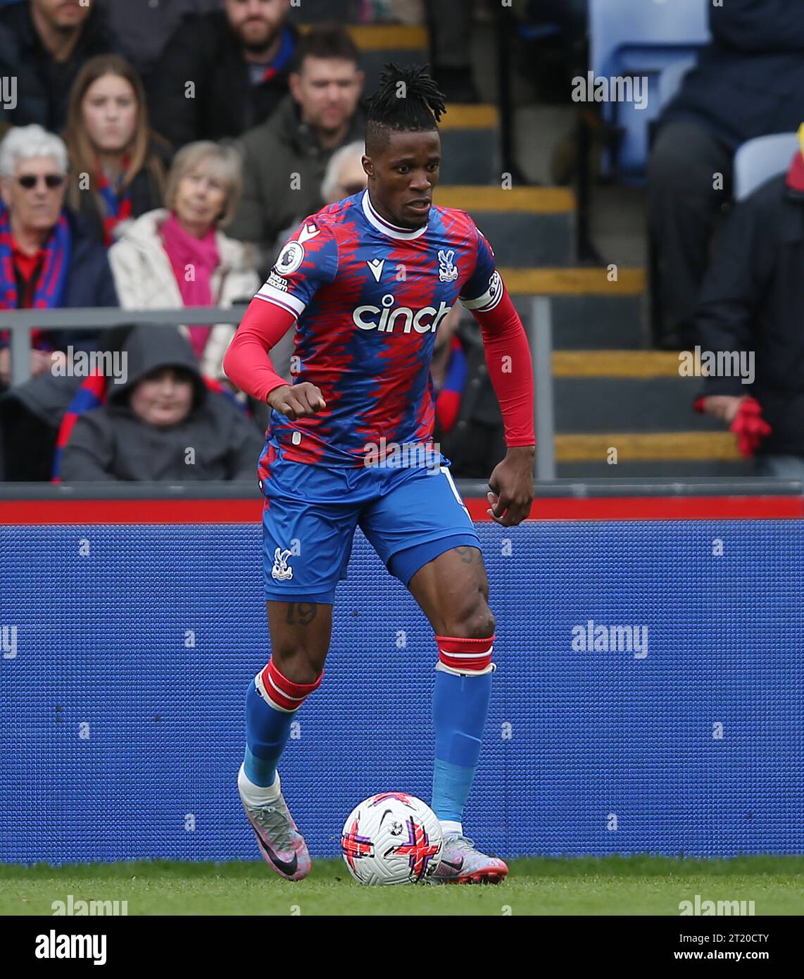 Wilfried Zaha of Crystal Palace. - Crystal Palace v Leicester City ...