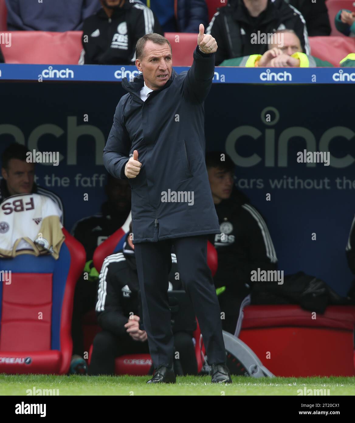 Brendan Rogers Manager of Leicester City. - Crystal Palace v Leicester ...
