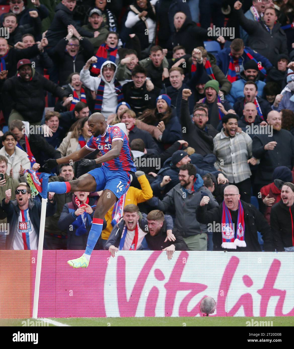 GOAL 2-1, Jean-Philippe Mateta of Crystal Palace goal celebration ...