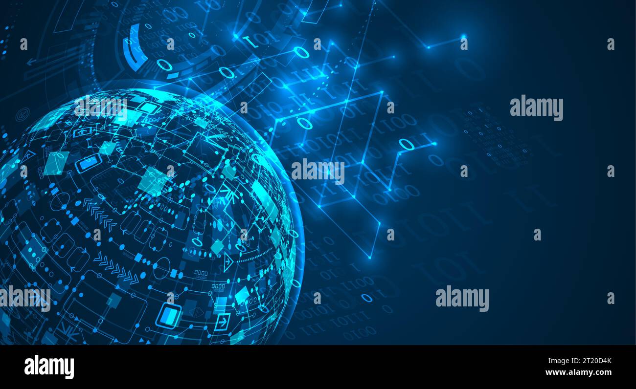 Sphere theme vector illustration. Digital technology isometric ...