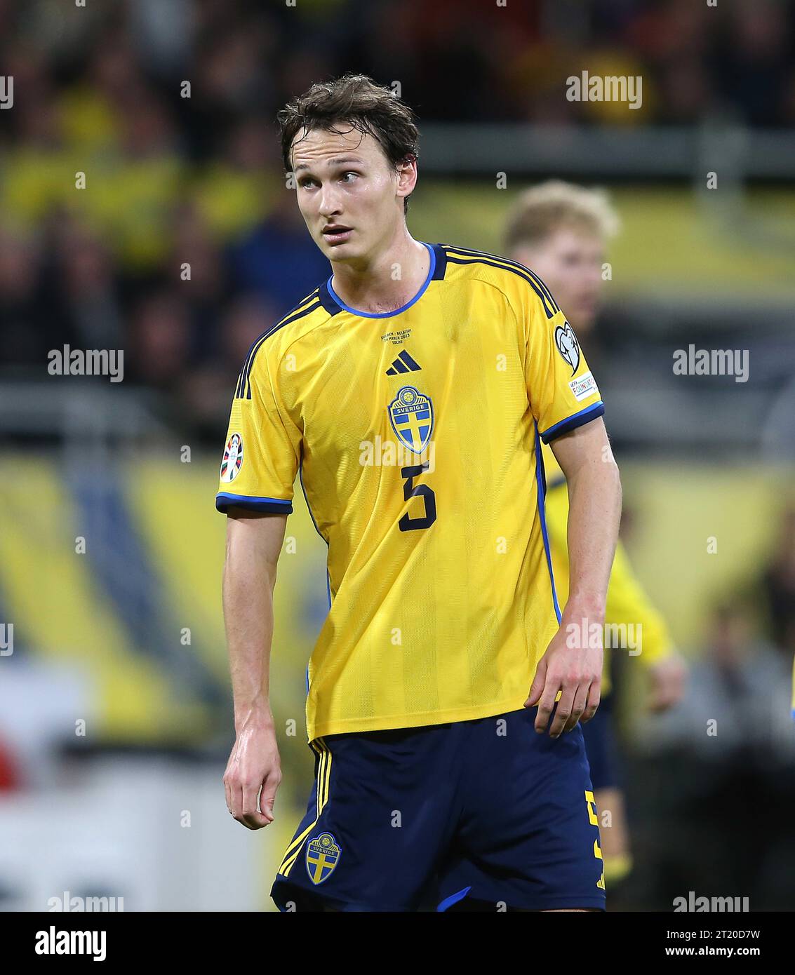 Hjalmar Ekdal of Sweden and Burnley. - Sweden v Belgium, European ...