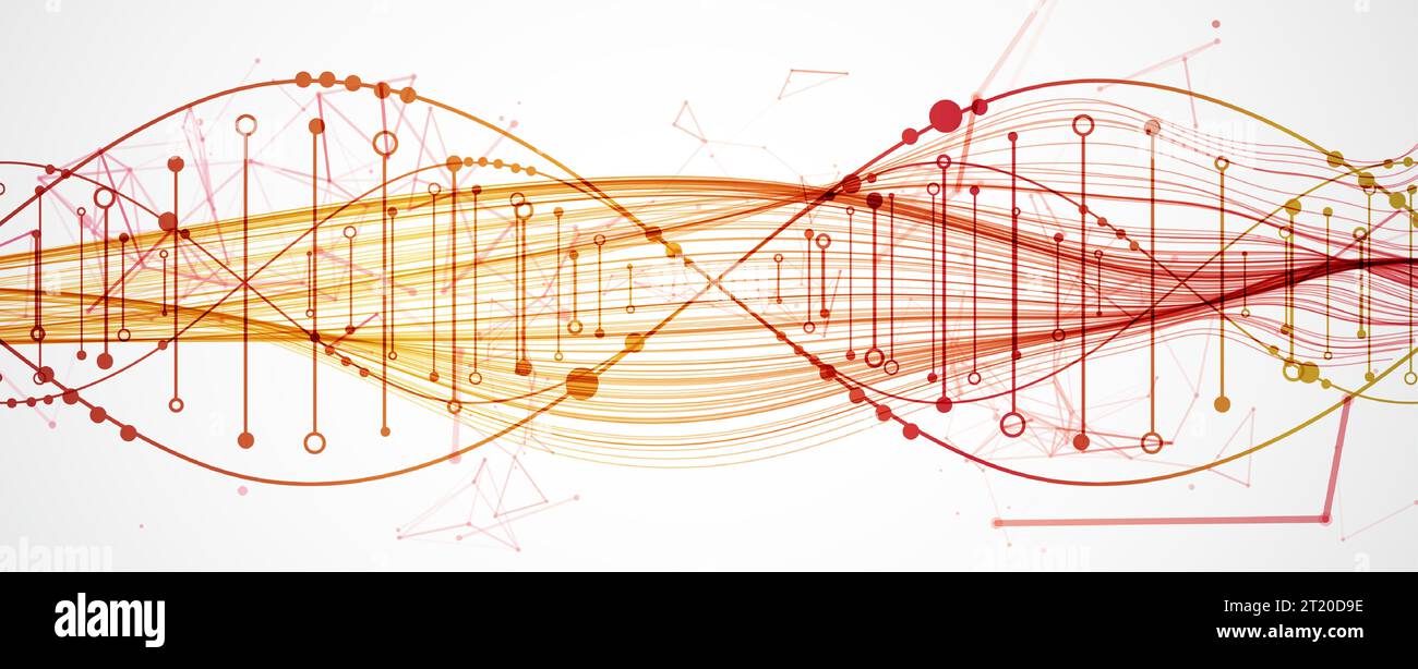 Science template, abstract background with a DNA molecules. Vector ...
