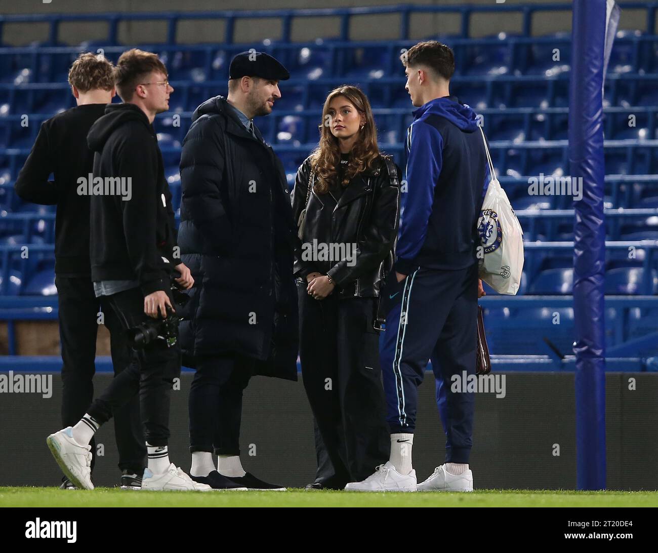 Kai Havertz of Chelsea & his partner Sophia Weber. - Chelsea v Everton ...