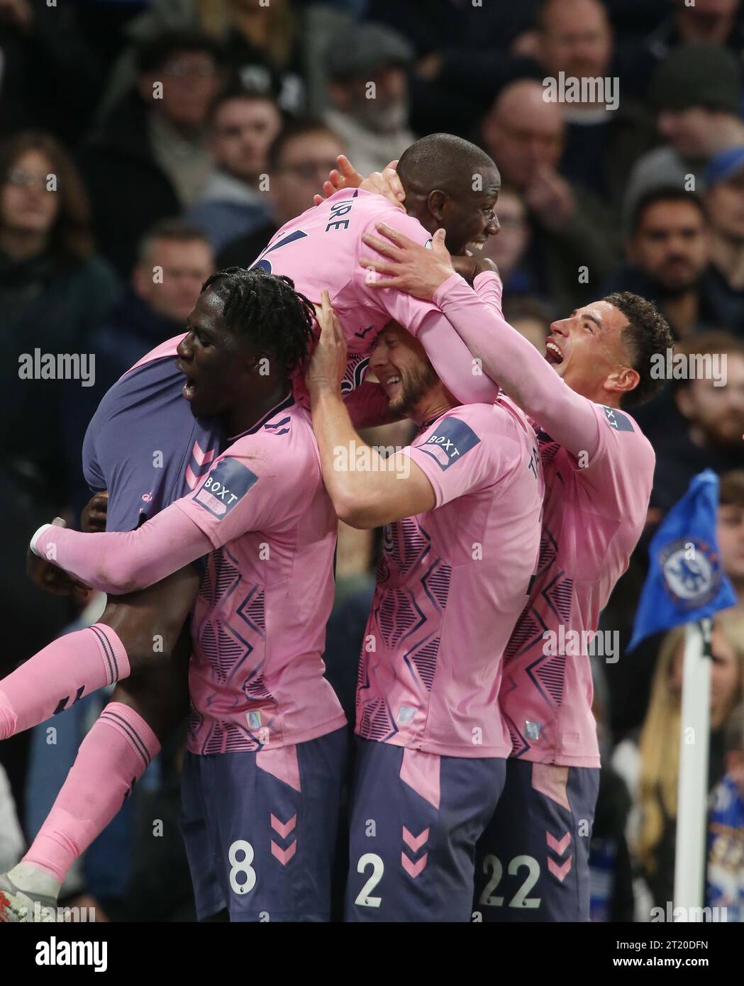 GOAL 1-1, Abdoulaye Doucoure of Everton goal celebration. - Chelsea v ...