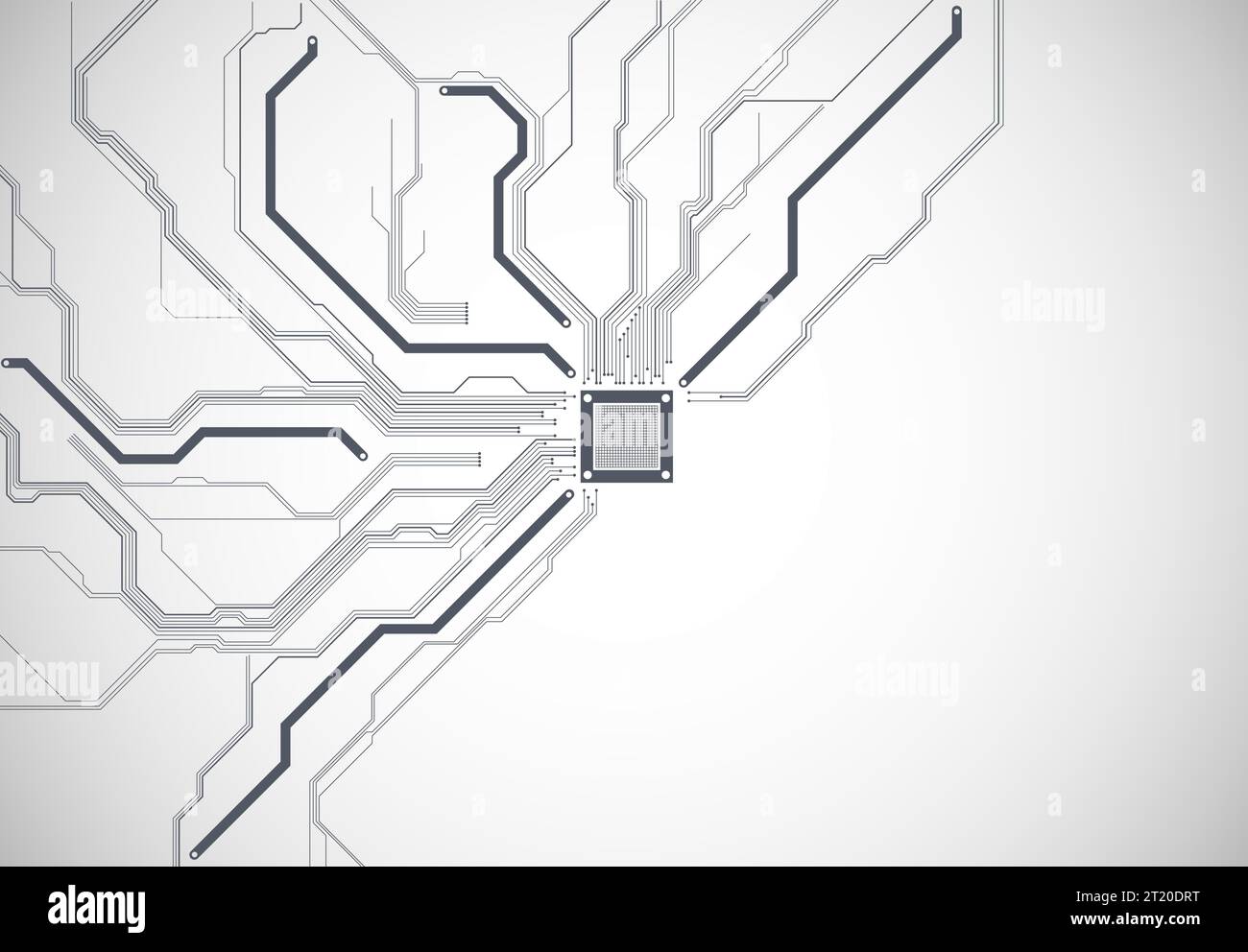 CPU concept. Circuit board. Technology background Stock Vector Image ...