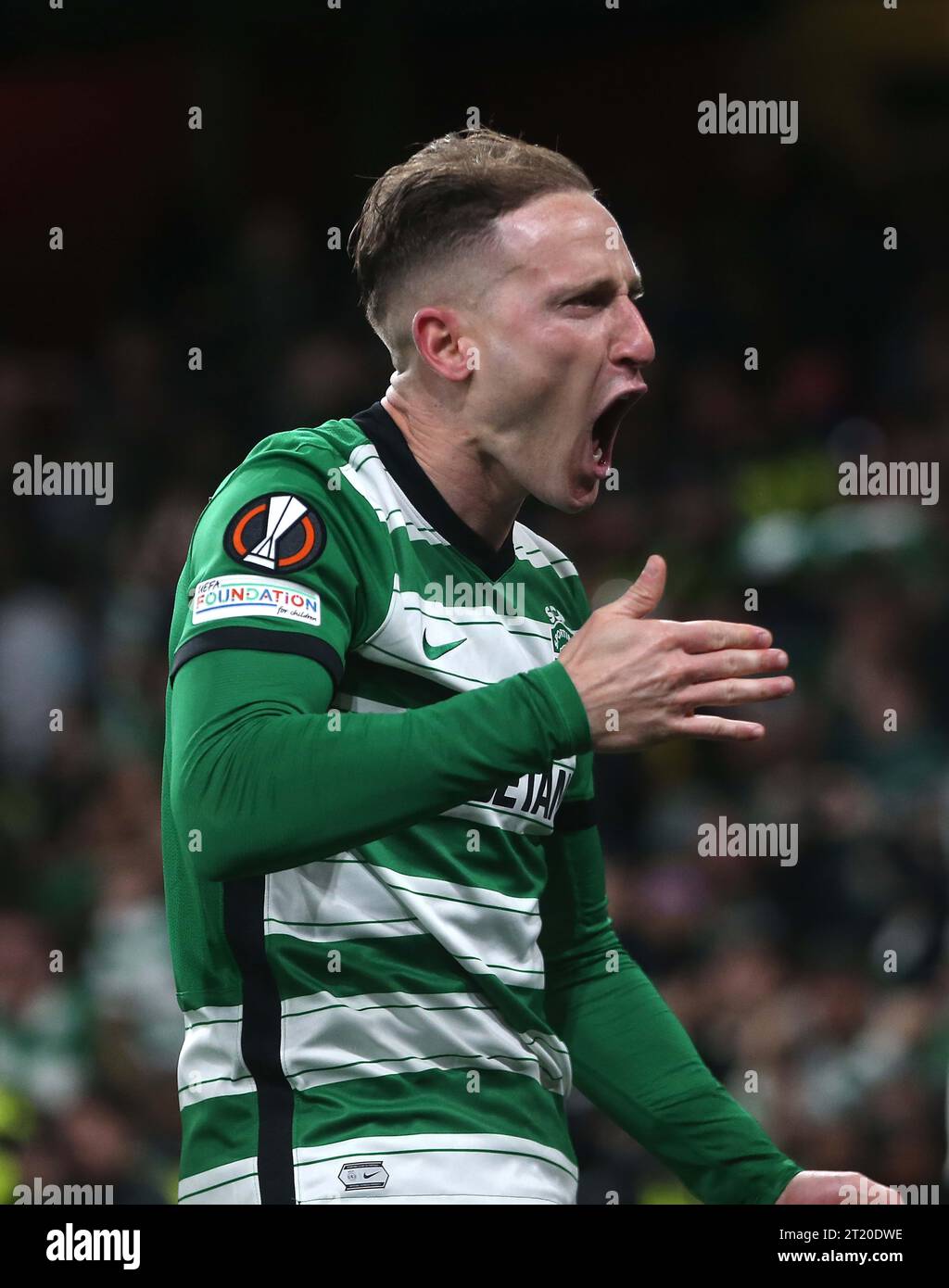 Nuno Santos of Sporting CP celebrates the victory. - Arsenal v Sporting ...