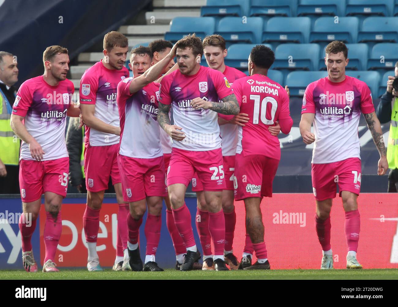 GOAL 1-0, Danny Ward of Huddersfield Town goal celebration. - Millwall ...