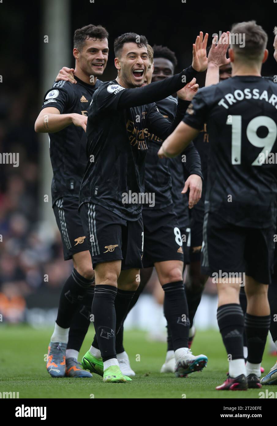 GOAL 2-0, Gabriel Martinelli of Arsenal goal celebration. - Fulham v ...