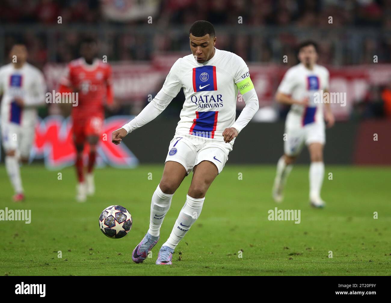 Kylian Mbappe of Paris Saint-Germain. - Bayern Munich v Paris Saint ...