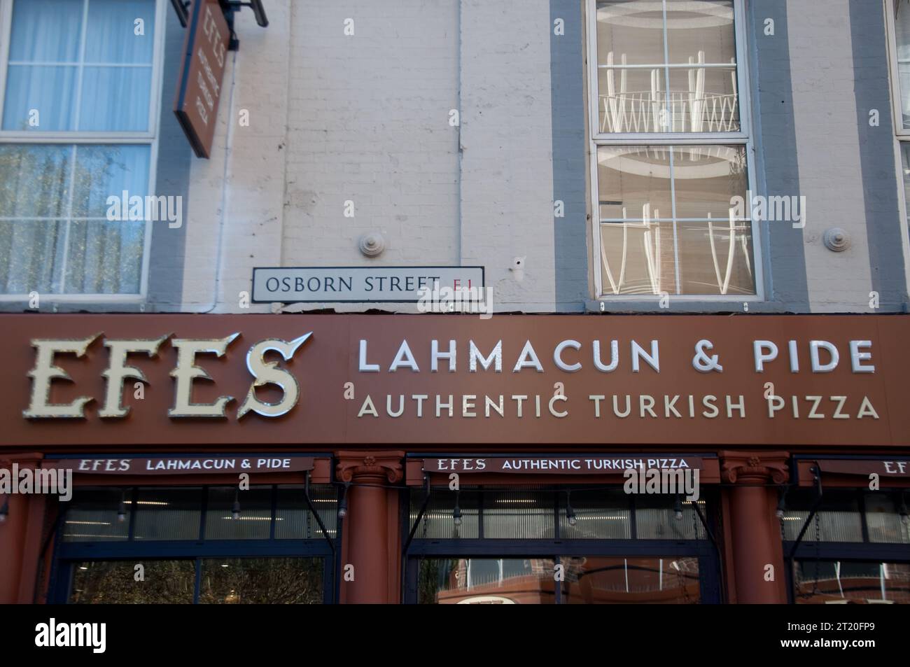 Efes Turkish Restaurant, Osborn Street, Tower Hamlets, London, UK Stock ...