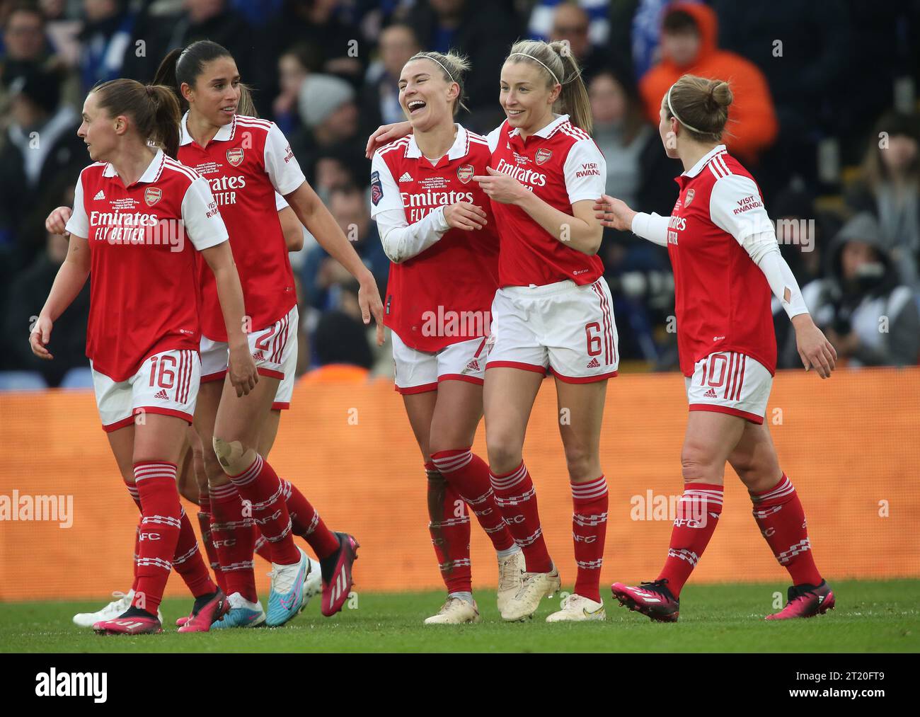 GOAL 3-1, Steph Catley & Leah Williamson of Arsenal Women goal ...