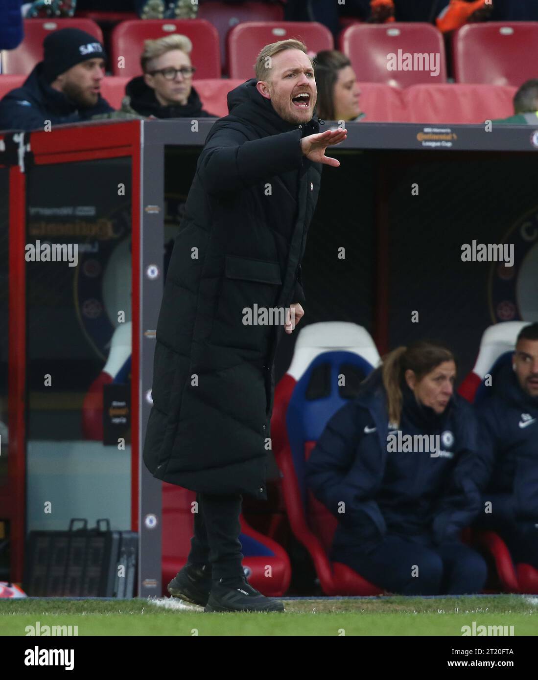 Jonas Eidevall manager of Arsenal Women. - Arsenal Women v Chelsea ...