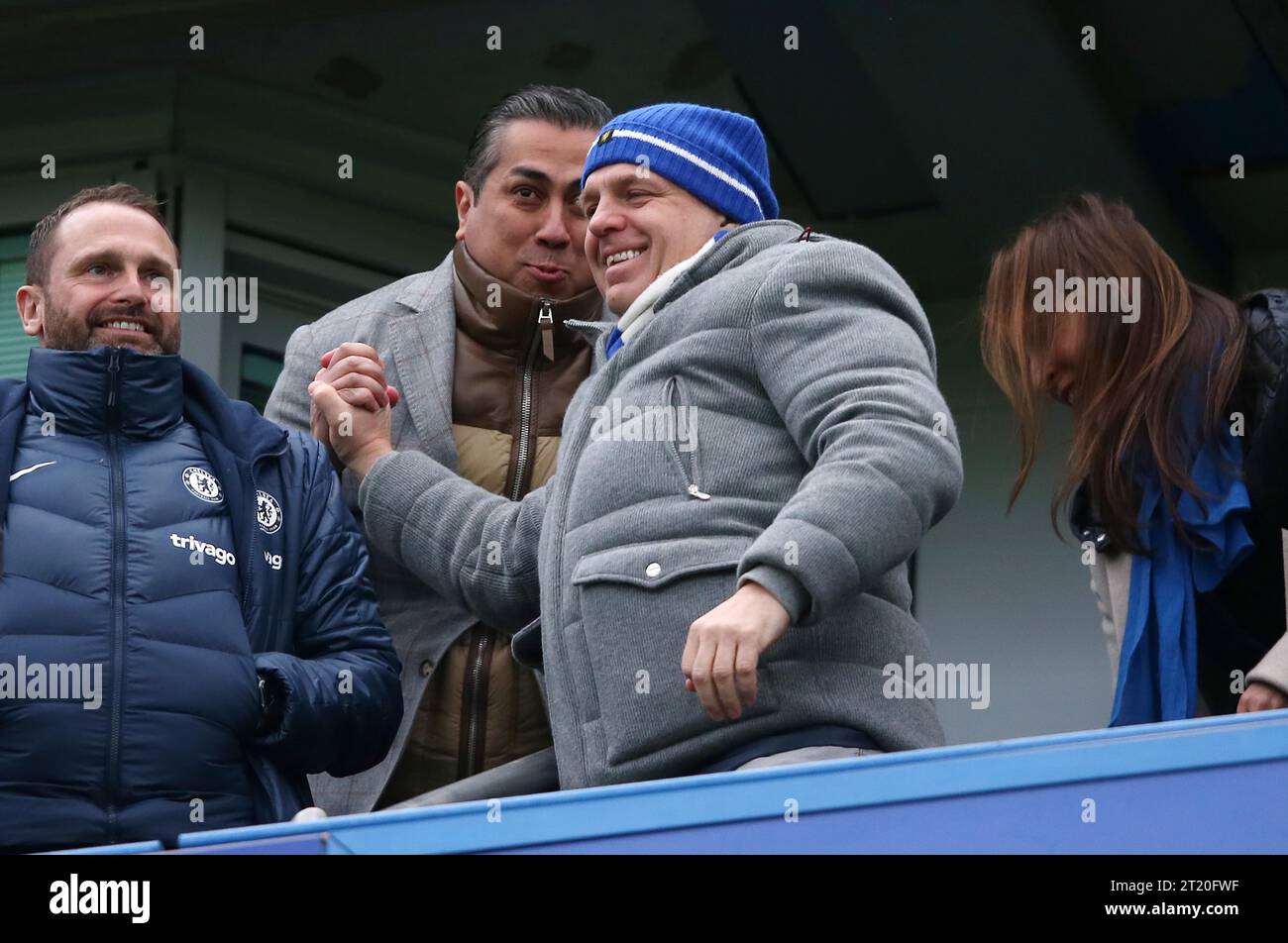 GOAL 1-0, Todd Boehly Owner of Chelsea celebrates with Behdad Eghbali ...