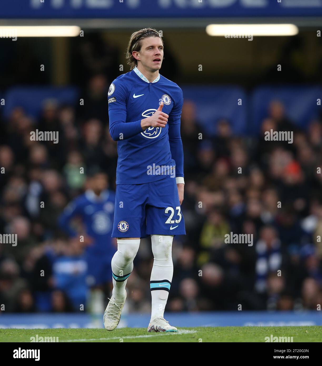 Conor Gallagher of Chelsea thumbs up. - Chelsea v Leeds United, Premier ...