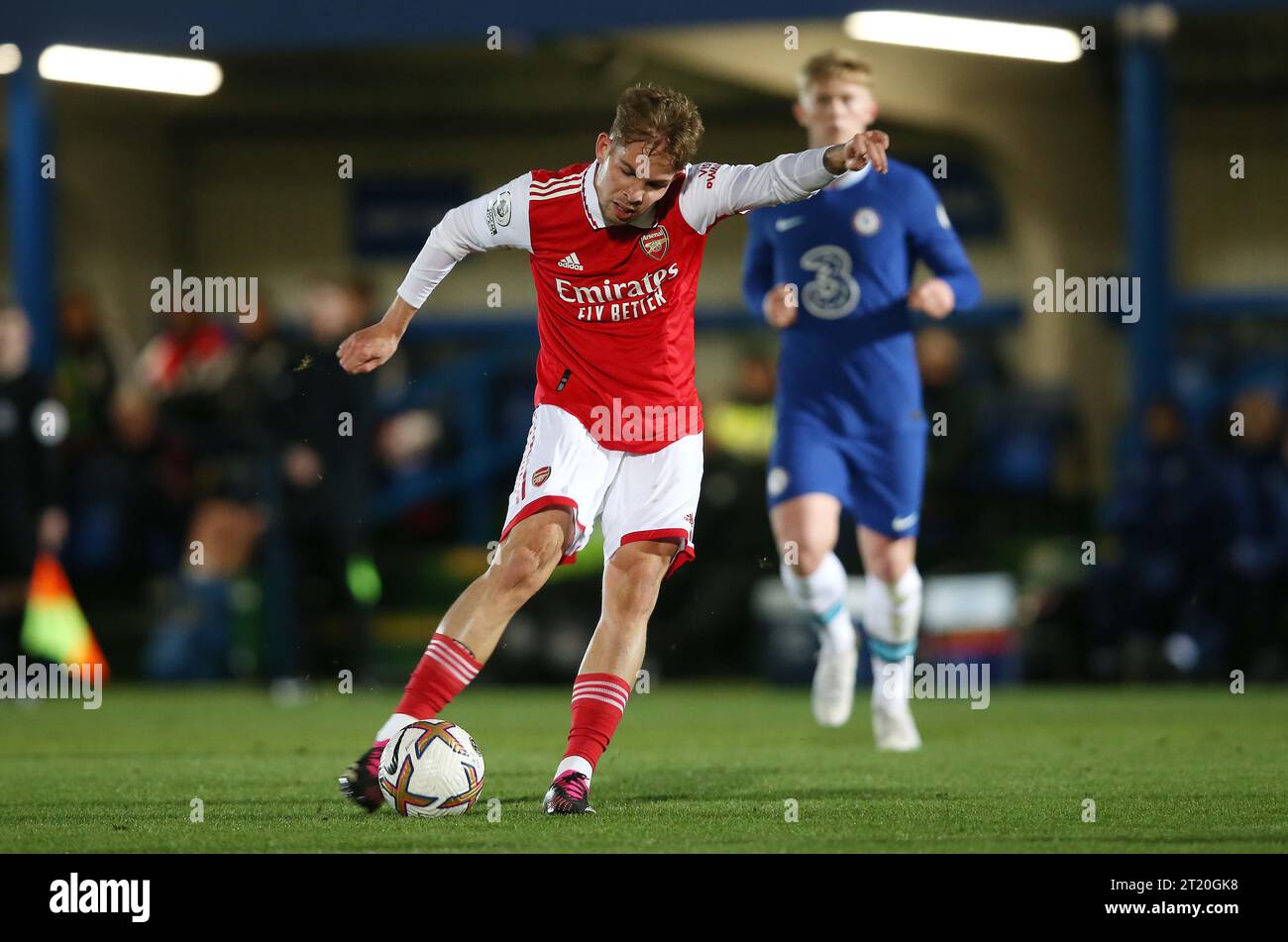Emile Smith Rowe of Arsenal U21. - Chelsea U21 v Arsenal U21, Premier ...