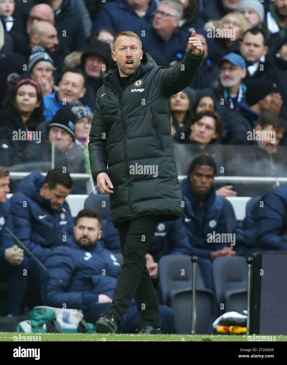 Graham Potter Manager of Chelsea. - Tottenham Hotspur v Chelsea ...
