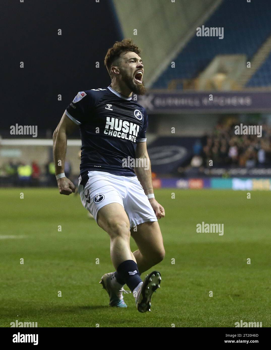 GOAL 1-1, Tom Bradshaw of Millwall goal celebration - Millwall v ...