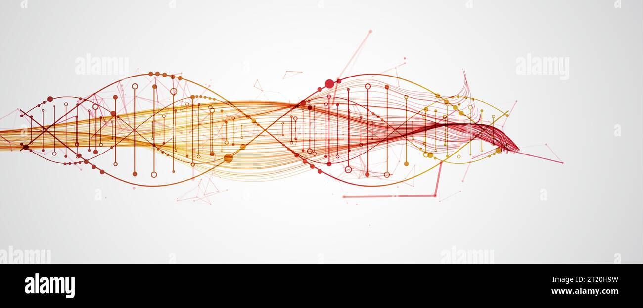Science template, abstract background with a DNA molecules. Vector ...