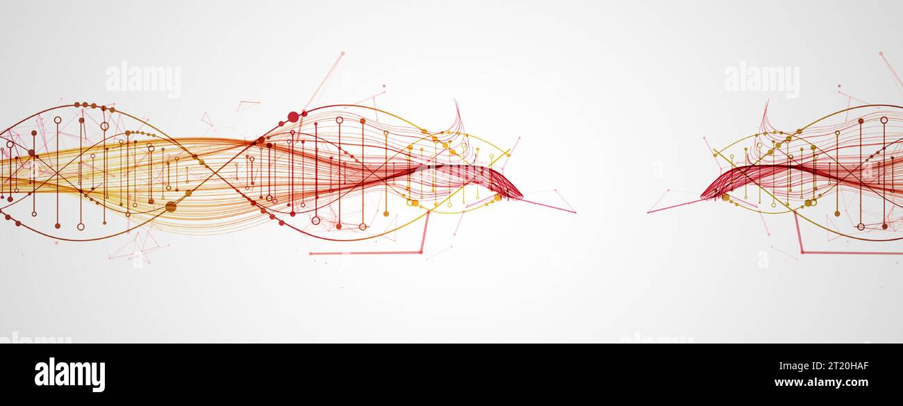 Science template, abstract background with a DNA molecules. Vector ...