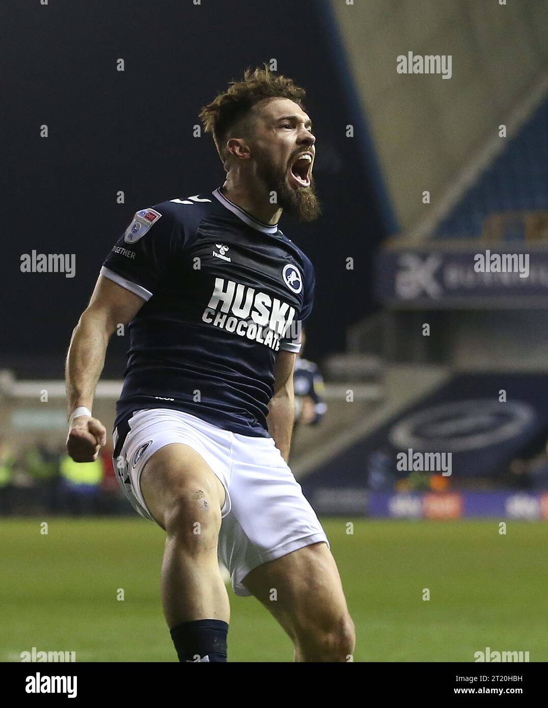 GOAL 1-1, Tom Bradshaw of Millwall goal celebration - Millwall v ...