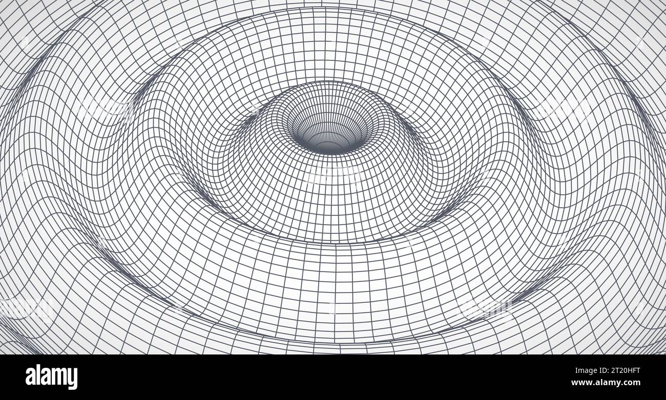 Abstract background with waves. 3D surface. Template for science and ...