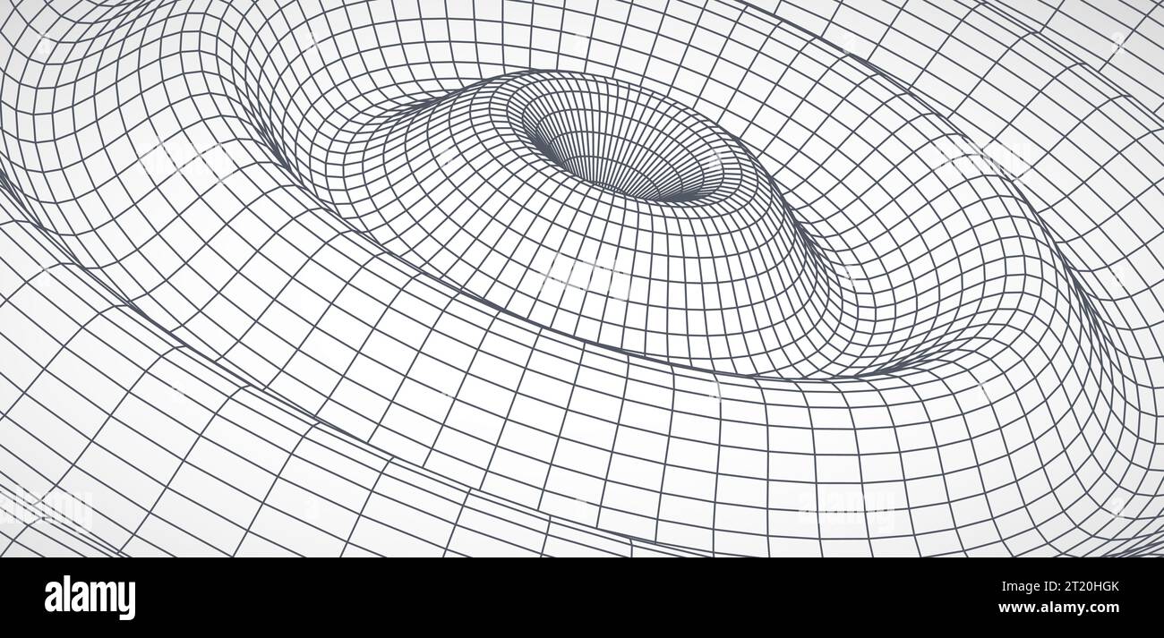 Abstract background with waves. 3D surface. Template for science and ...