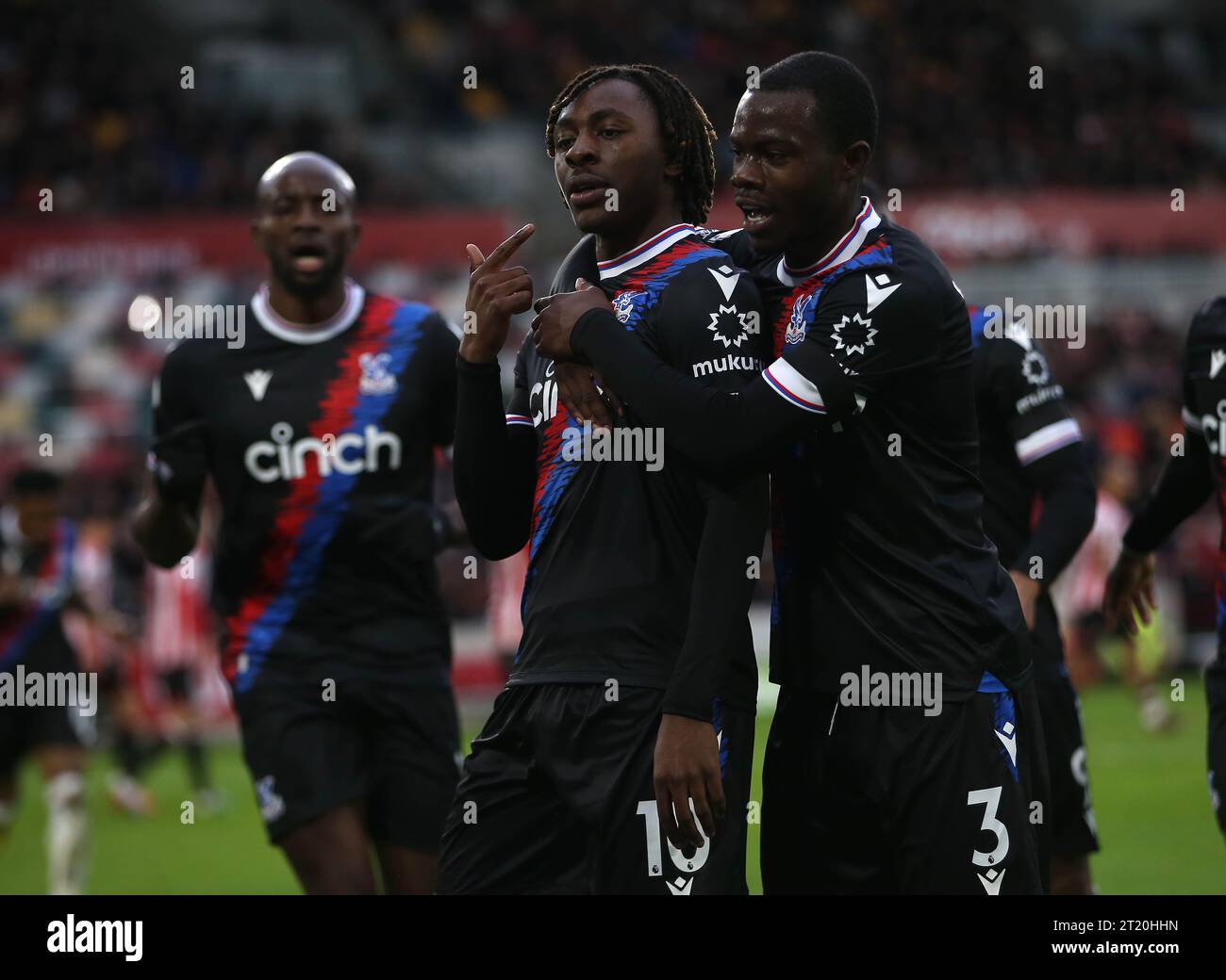 GOAL 1-0, Eberechi Eze of Crystal Palace goal celebration with Tyrick ...