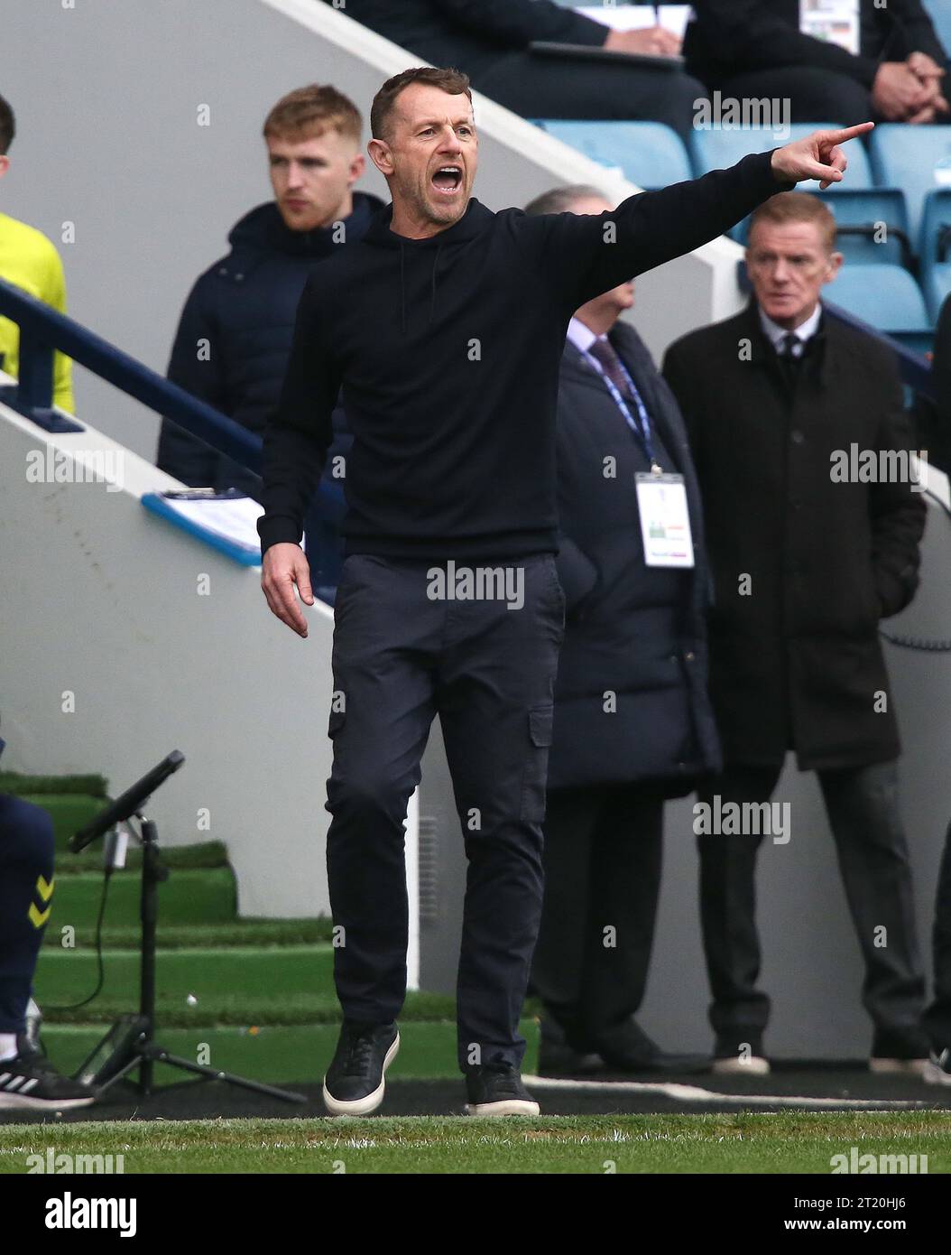 Gary Rowett Manager of Millwall. - Millwall v Sheffield United, Sky Bet ...