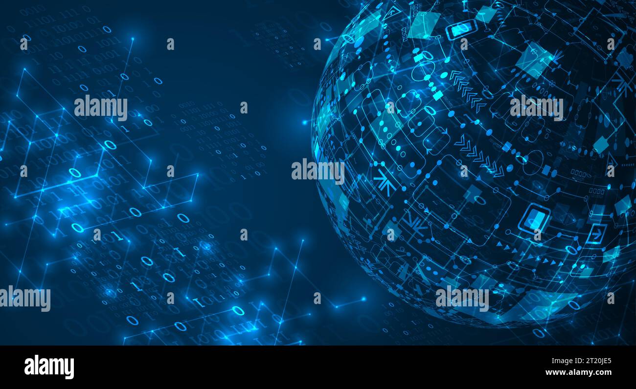 Sphere theme vector illustration. Digital technology isometric background Stock Vector Image ...