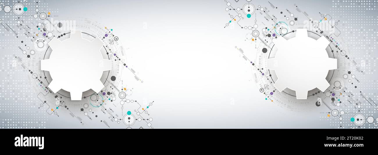 Abstract color digital communication technology background. Vector ...