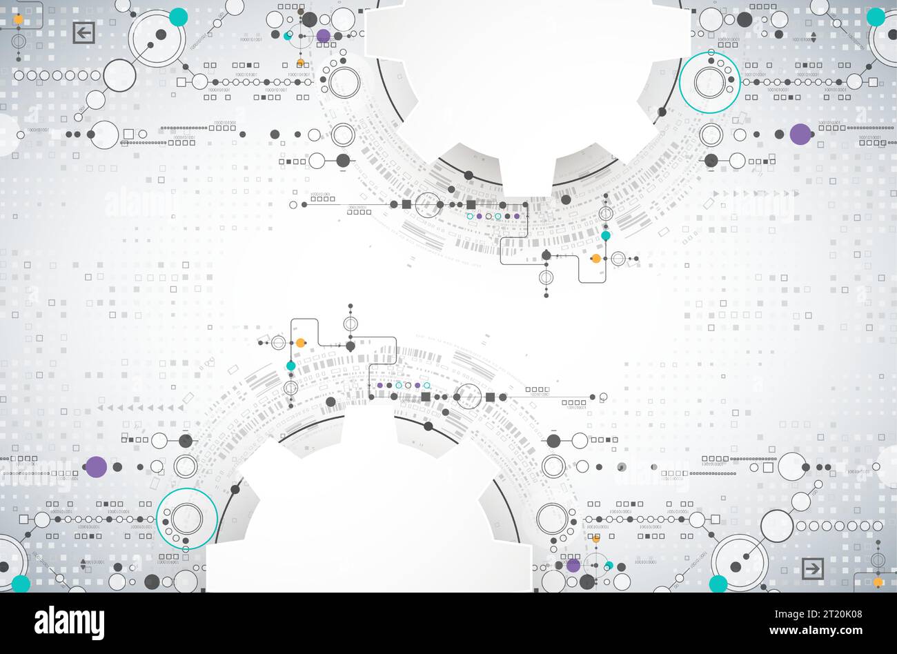 Abstract color digital communication technology background. Vector ...