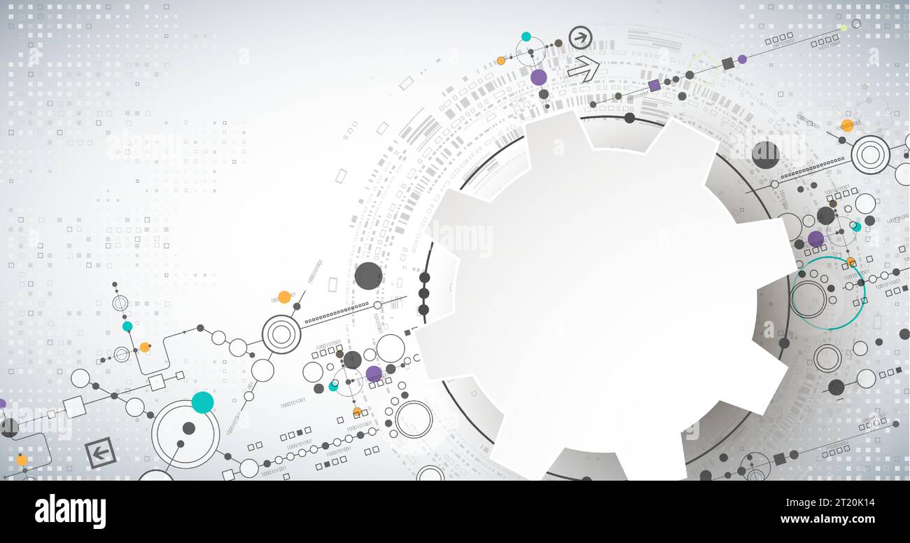 Abstract color digital communication technology background. Vector ...