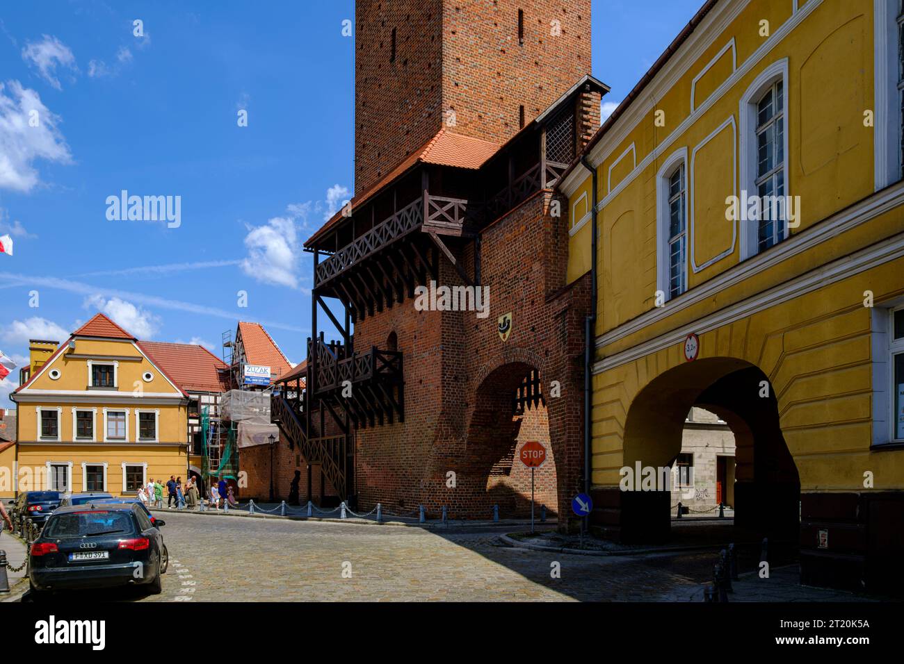 Krakow Tower, medieval town gate from the 14th century, part of the ...