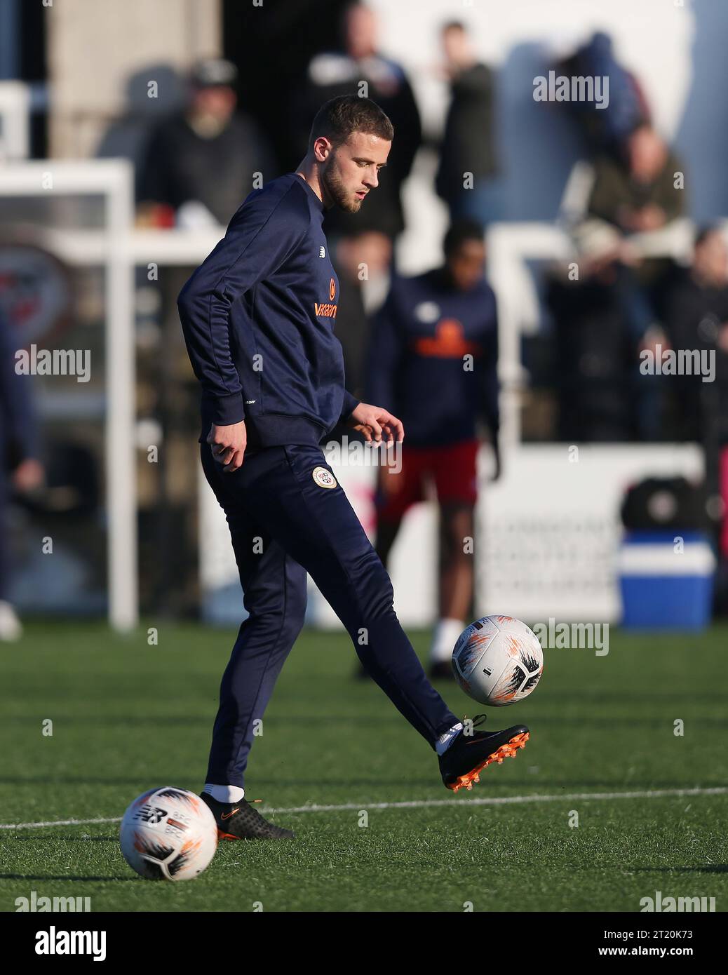 Mitchel Bergkamp of Bromley warms up. - Bromley v Aldershot Town ...