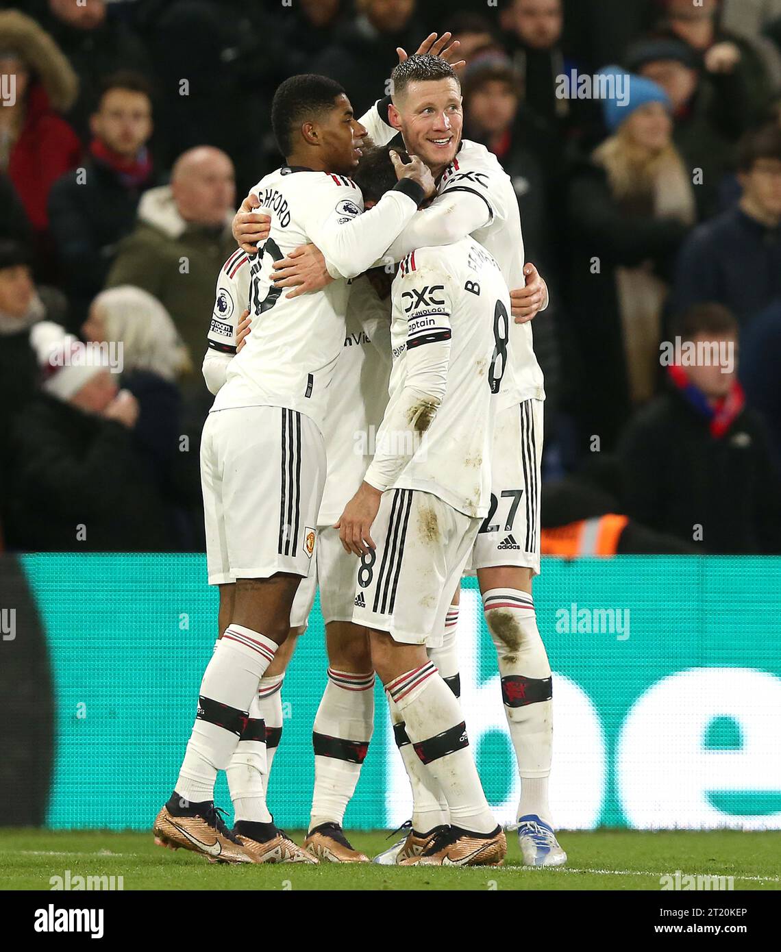 GOAL 1-0, Bruno Fernandes of Manchester United goal celebration with ...