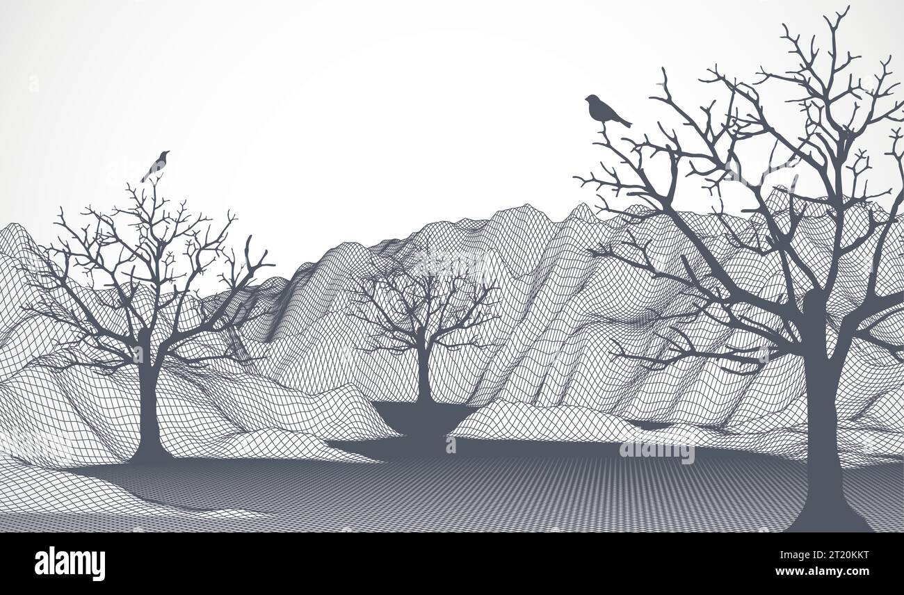 Abstract digital environment Stock Vector Images - Alamy