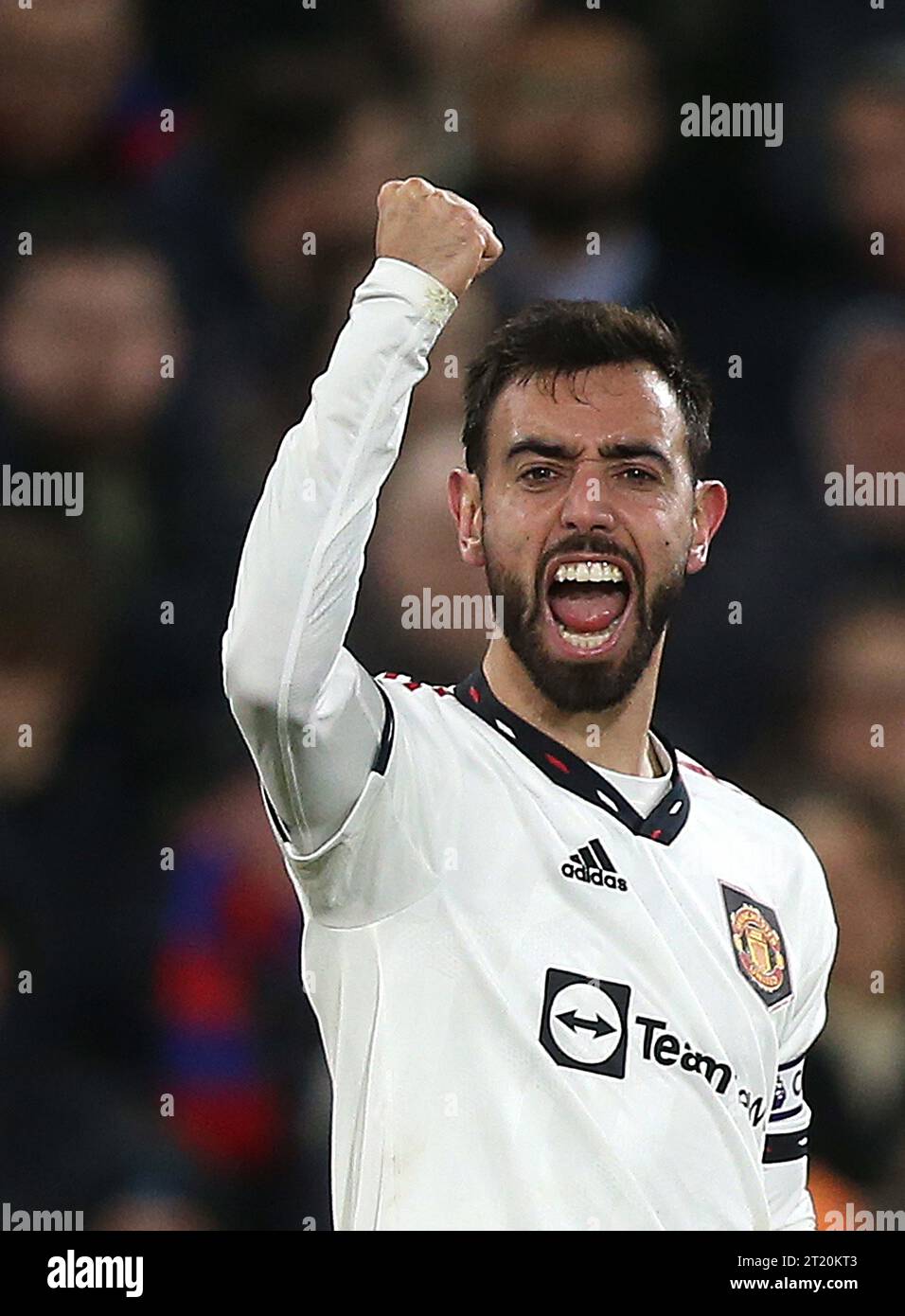 GOAL 1-0, Bruno Fernandes of Manchester United goal celebration ...