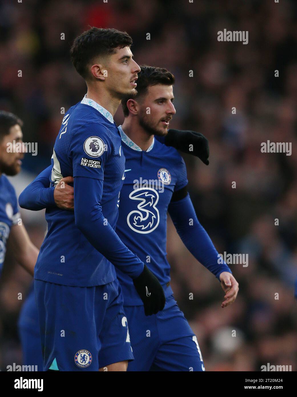 GOAL 1-0, Kai Havertz of Chelsea goal celebration with Mason Mount of ...